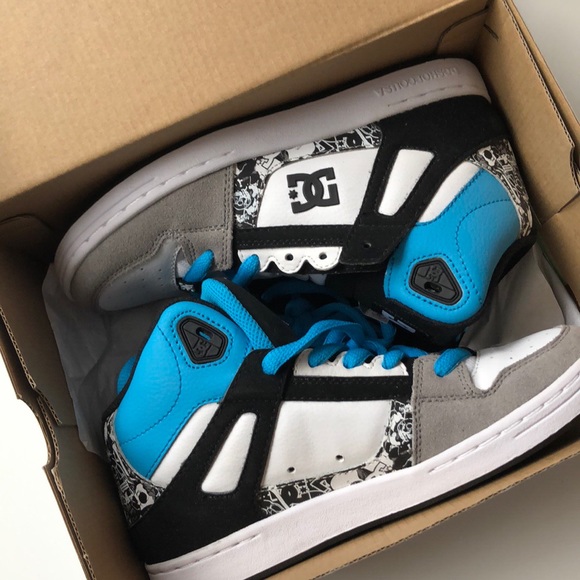 DC | Shoes | Rare Dc Rebound Black Multi High Top Sneakers | Poshmark